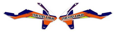 Ktm Sx Navyorange T 16 Semi Custom Rad Graphics Kit