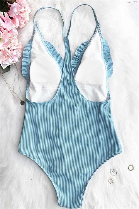 First Love Textured One Piece Swimsuit