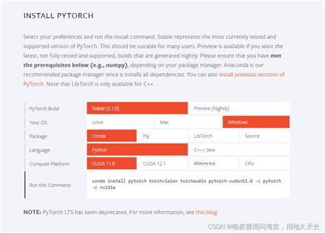 适配于cuda的pytorch安装cuda版本的pytorch Csdn博客