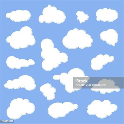 구름 아이콘입니다 구름 기호 또는 로고 다른 구름 벡터 세트 개체 그룹에 대한 스톡 벡터 아트 및 기타 이미지 개체 그룹 구름 구름 풍경 Istock
