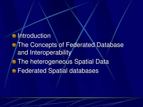 Ppt Federated Spatial Databases And Interoperability Powerpoint