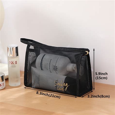 Mesh Make Up Pouch Organizer Pouch Hygiene Kit Pouch For School