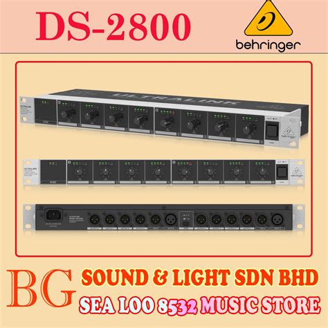 behringer ds 2800 ds2800 professional 2 input 8 output distribution