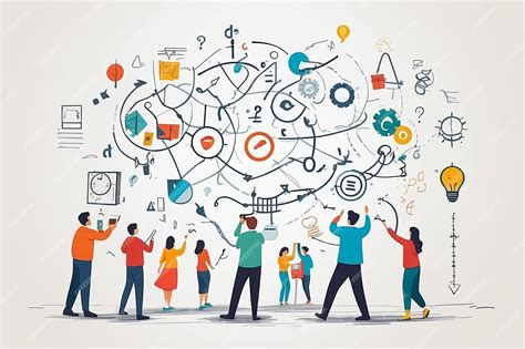 Premium Photo A Vector Drawing Represents Problem Solving Concept Design