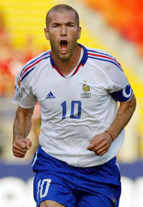 Zinedine Zidane Playing Soccer