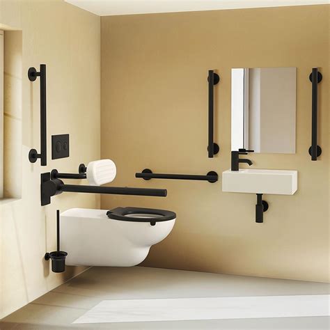 Doc M Contour Wall Hung Pack Black Rails Doc M WC Rooms Doc M Packs Bluebook