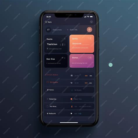 Premium Photo Illustration Of Beautiful Todo List App Ui Ux 2d Dark Colors