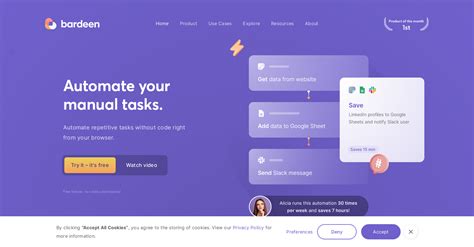 Bardeen Best Task Automation AI Tool