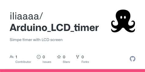 Github Iliaaaa Arduino Lcd Timer Simpe Timer With Lcd Screen