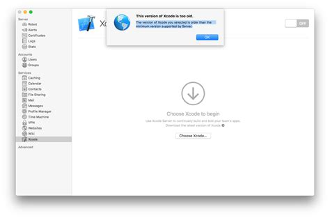 How Do I Run An Old Version Of Xcode On The Latest MacOS Server