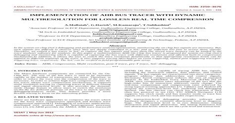 Download Pdf Implementation Of Ahb Bus Tracer With …