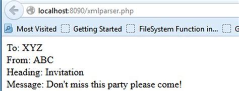 xml parser function in php part 2
