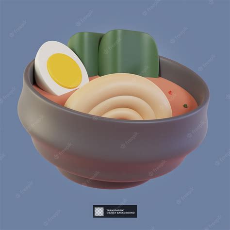 Premium Psd 3d Render Traditional Japanese Food Ramen