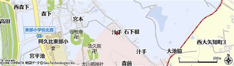 愛知県知多郡阿久比町萩汁手の地図 住所一覧検索｜地図マピオン