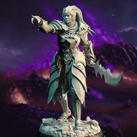 3d Printable High Elven Commander Cyrindeth By Dm Stash