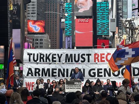 Armenian Genocide Commemoration Held In Times Square