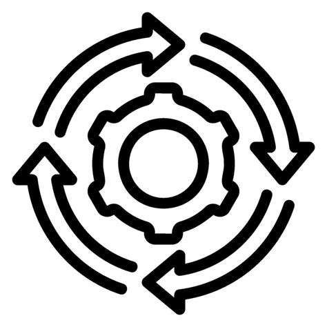 Workflow Line Icon Vector Art At Vecteezy