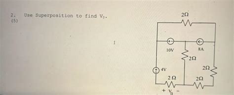 solved 2 use superposition to find v0 5