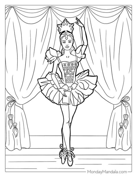 Barbie Ballerina Coloring Pages 2025
