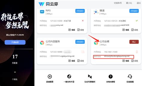 使用网云穿内网穿透 实现外网访问内网金蝶ERP系统 内网穿透教程