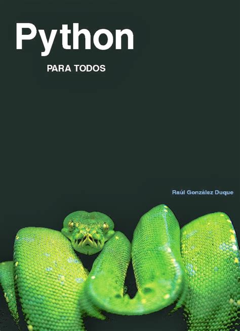 MANUALES DE PROGRAMACION Libro Python para todos Pdf Español
