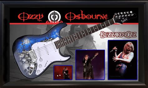Ozzy Osbourne Autographed Guitar Yourpremiermemorabilia