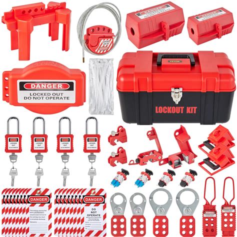 Vevor 42 Pcs Lockout Tagout Kits Electrical Safety Loto Kit Includes