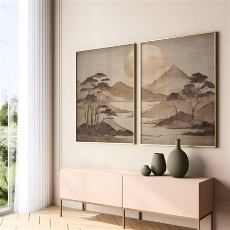 Japandi Printable Art Etsy
