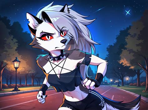 Carefully Jogging Through The Park Loona By Animsaiuniverse On