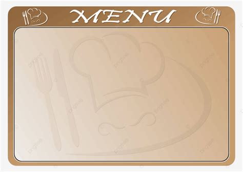 Restaurant Menu Template With Space For Text Menu Vector Graphic Vector