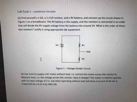 solved lab task 1 construct circuits a find yourself a 1