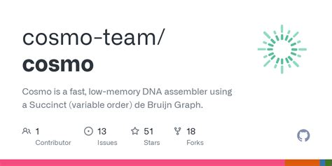 GitHub Cosmo Team Cosmo Cosmo Is A Fast Low Memory DNA Assembler Using A Succinct Variable
