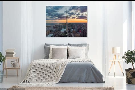 CN Tower Sunset Toronto Canada Etsy