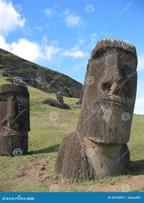 Rano Raraku Stock Image Image Of South Ancient Poike 3475093