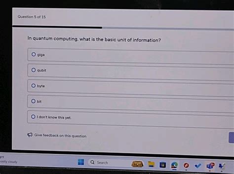 Question Of In Quantum Computing What Is Studyx