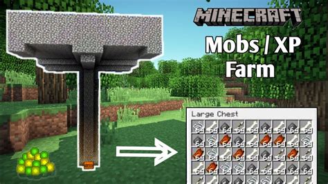Minecraft Xpmob Farm Tutorial Easy And Efficient Youtube
