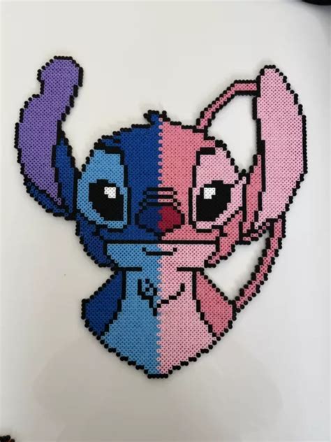 PIXEL ART Perles A Repasser Portrait Stitch Et Angel EUR 26 00