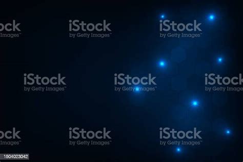 ベクター抽象的六角形の現代の未来的な青の光の背景 つながりのベクターアート素材や画像を多数ご用意 つながり まぶしい アイデア
