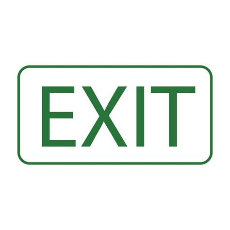 Premium Vector Emergency Exit Sign Set