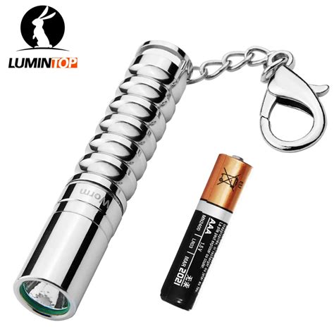 LUMINTOP Mini Worm Flashlight 110 Lumens Stainless Steel With 1xAAA