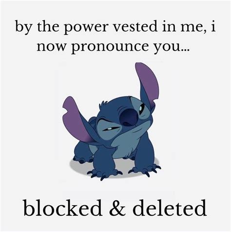 By The Power Vested In Me I Now Pronounce You Blocked Deleted