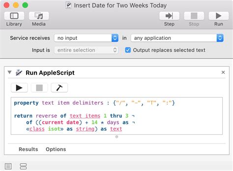 Automator Future Date Applescript Doesnt Trigger Stack Overflow