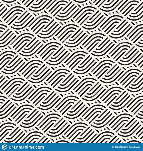 Vector Seamless Pattern Modern Stylish Abstract Texture Repeating Geometric Tiles Stock Vector