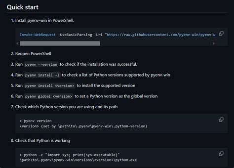 持續累積 在windows 環境安裝 Python 及 Pyenv Win