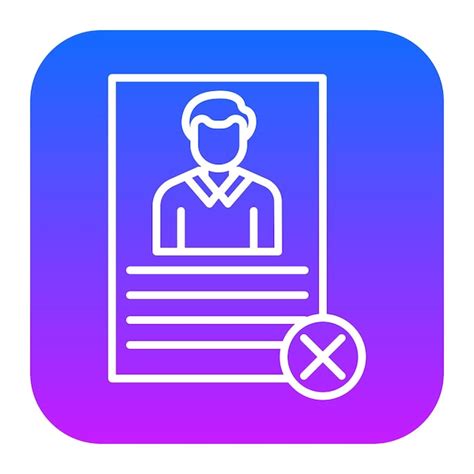 Icono Rechazado Vector Premium