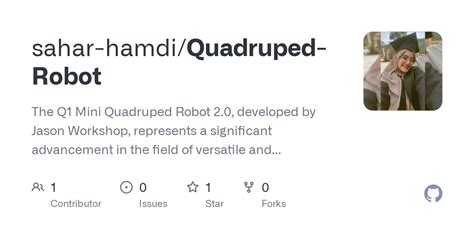 Github Sahar Hamdiquadruped Robot The Q1 Mini Quadruped Robot 20