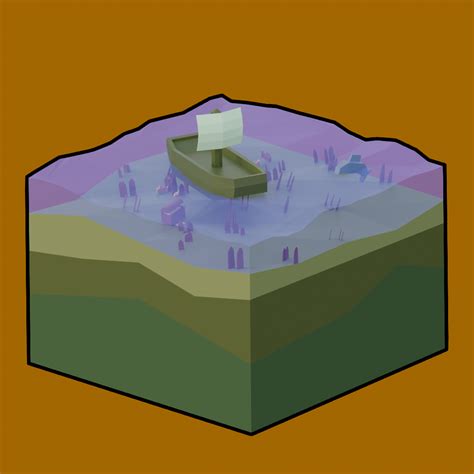 Ocean Made In Blender Rlowpoly