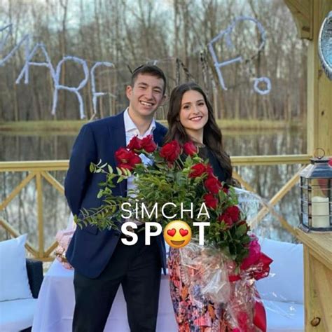 Engagement Of Izzy Gerstel To Avigail Rosenberg Simcha Spot