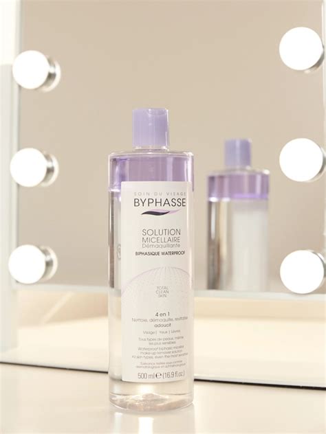 Byphasse Waterproof Biphasic Micellar Make Up Remover Solution 500ml