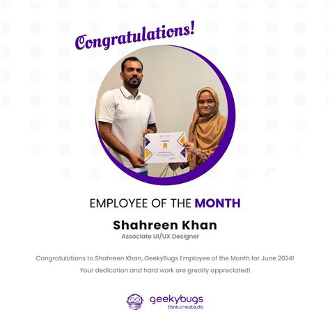 Geeky Bugs On Linkedin Employeeofthemonth Uiux Teamgeekybugs